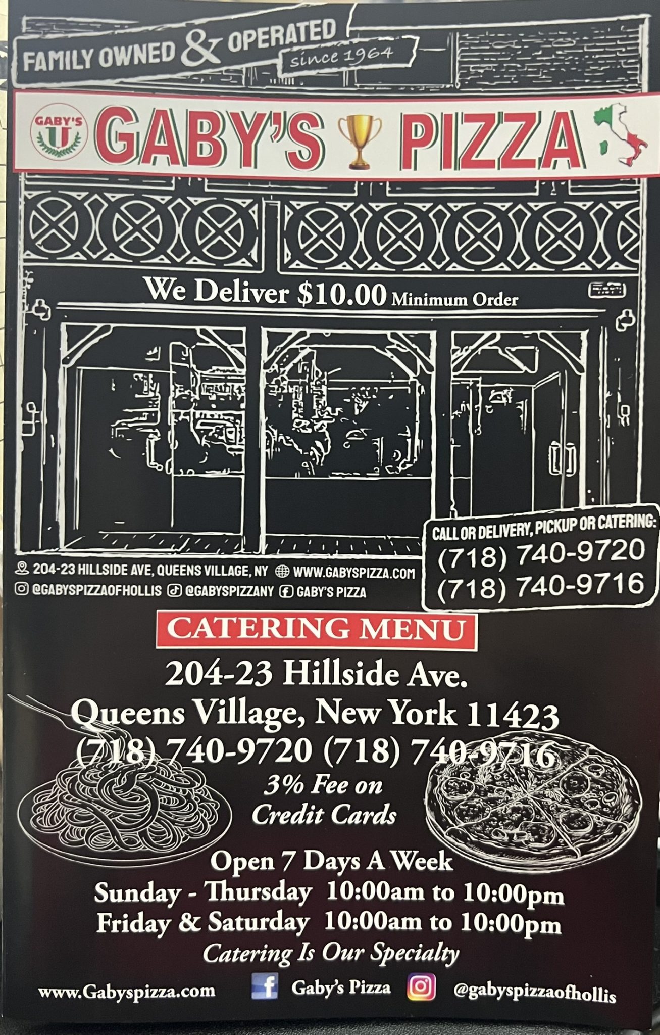 Gaby's Pizza » Our Menu